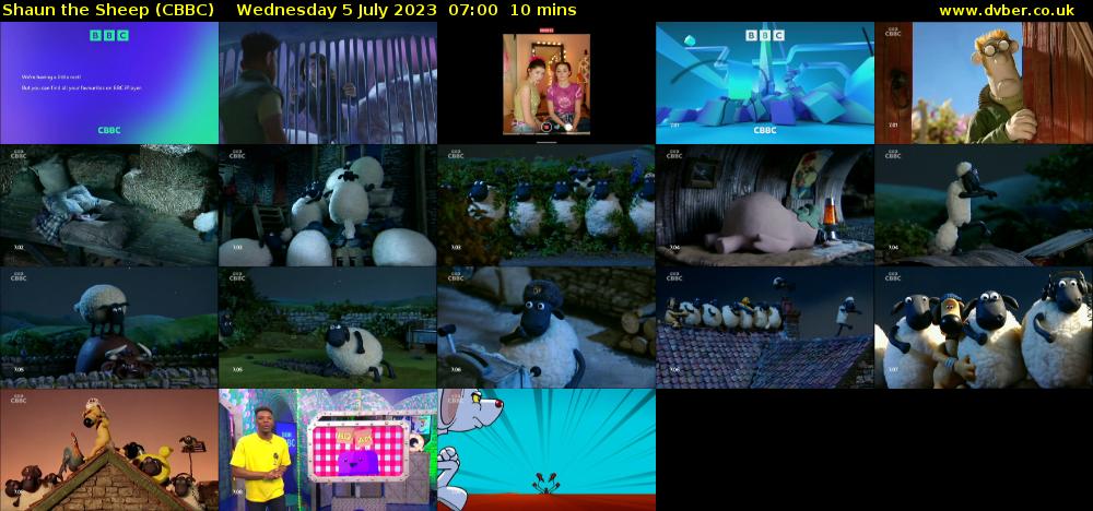Shaun The Sheep Cbbc 2023 07 05 0700