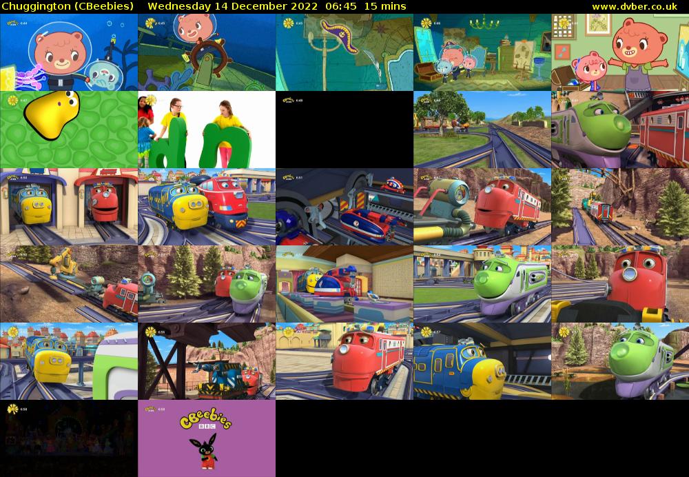 Chuggington Cbeebies 2022 12 14 0645