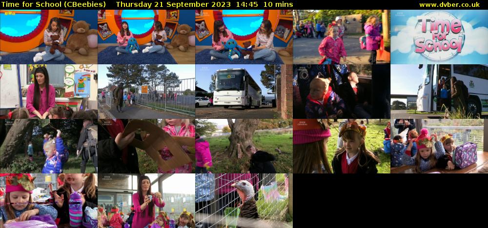 Time for School (CBeebies) - 2023-09-21-1445