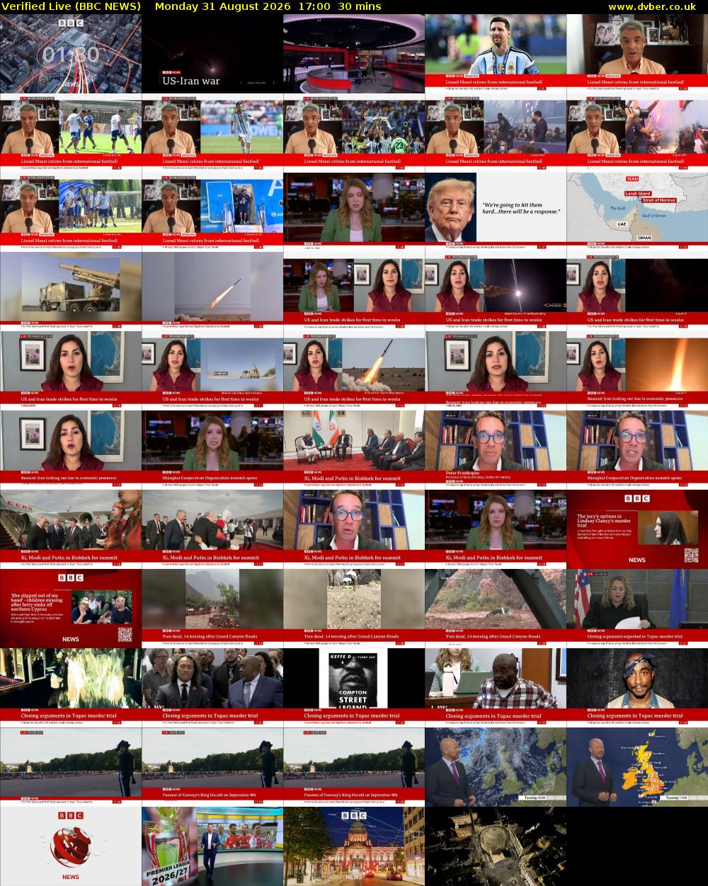 Verified Live Bbc News 2026 08 31 1700