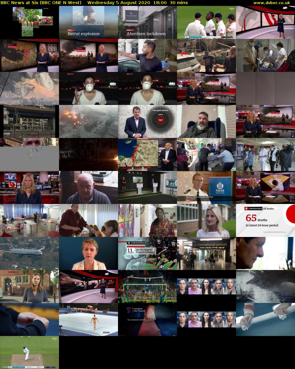 BBC News at Six (BBC ONE) - 2020-08-05-1800