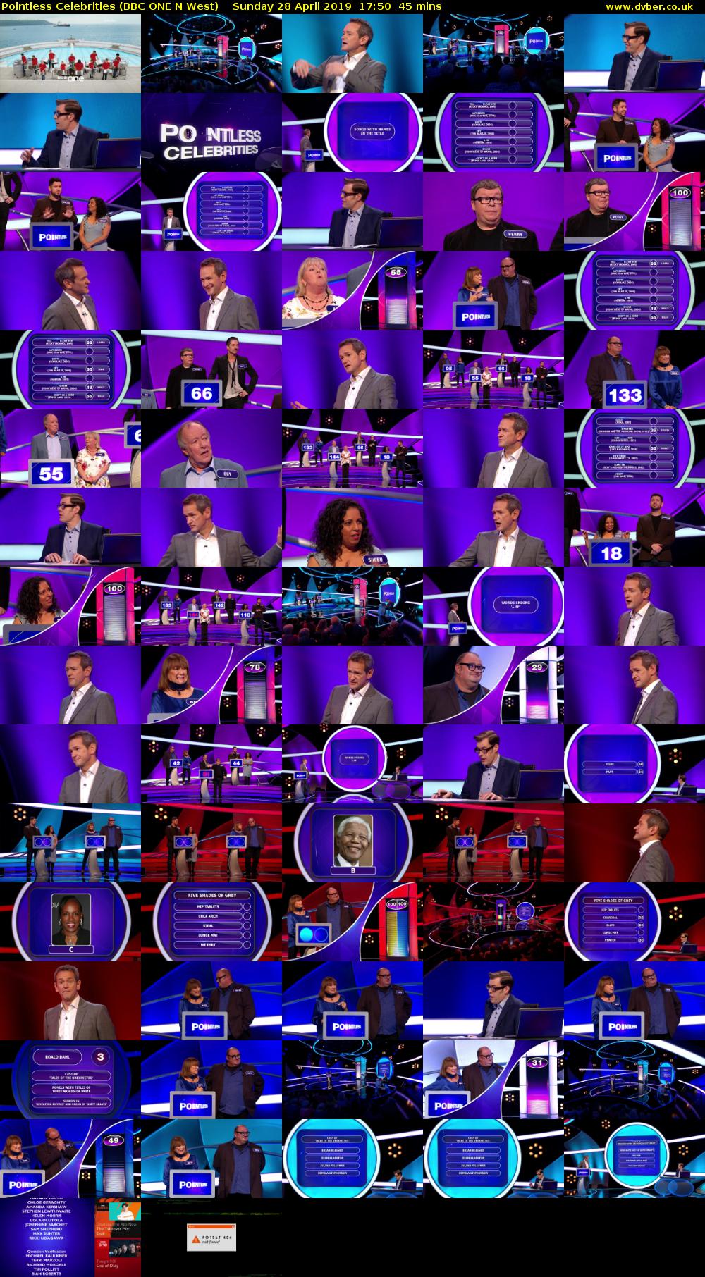 Pointless Celebrities (BBC ONE) - 2019-04-28-1750