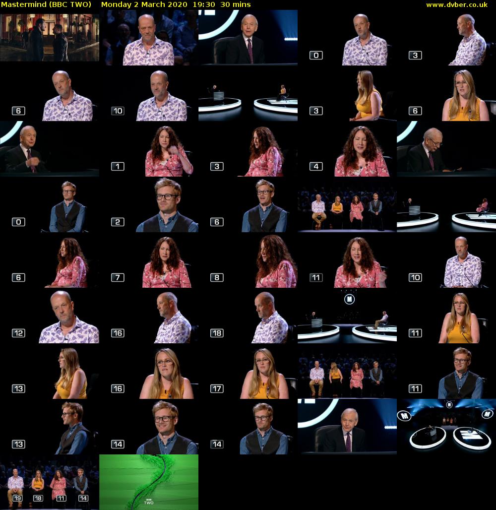Mastermind (BBC TWO) - 2020-03-02-1930