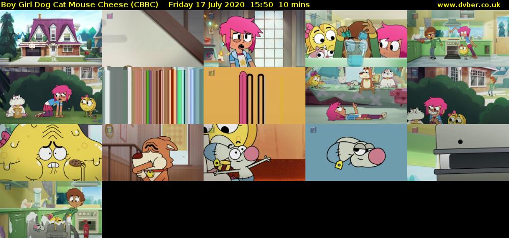Boy Girl Dog Cat Mouse Cheese (CBBC HD) - 2020-07-17-1550