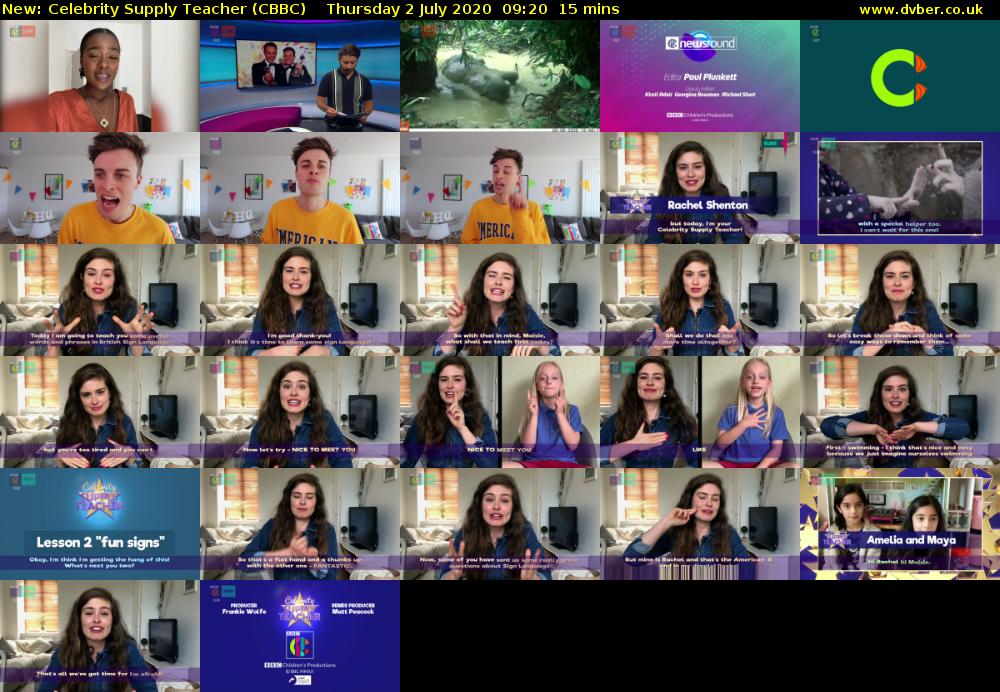 Celebrity Supply Teacher (CBBC HD) - 2020-07-02-0920