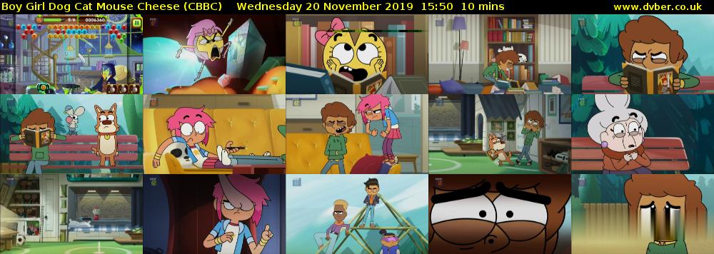 Boy Girl Dog Cat Mouse Cheese (CBBC) - 2019-11-20-1550