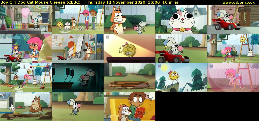 Boy Girl Dog Cat Mouse Cheese (CBBC) - 2020-11-12-1600
