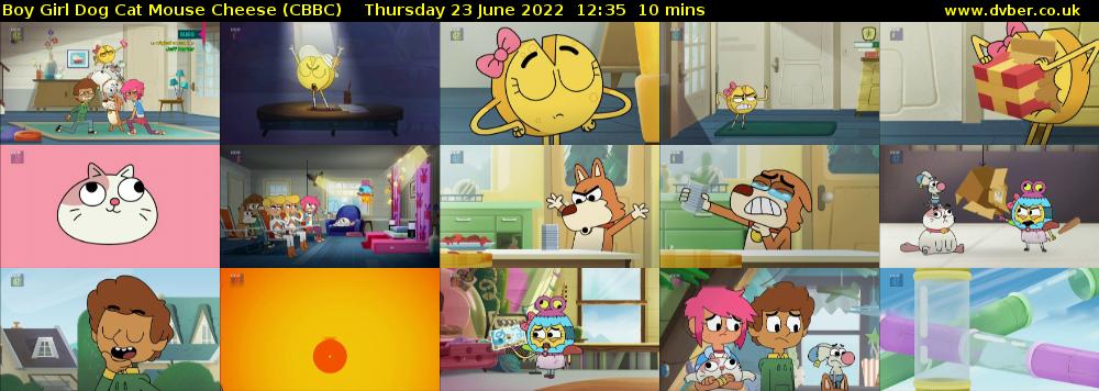Boy Girl Dog Cat Mouse Cheese (CBBC) - 2022-06-23-1235