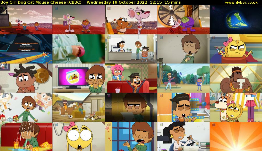 Boy Girl Dog Cat Mouse Cheese (CBBC) - 2022-10-19-1215