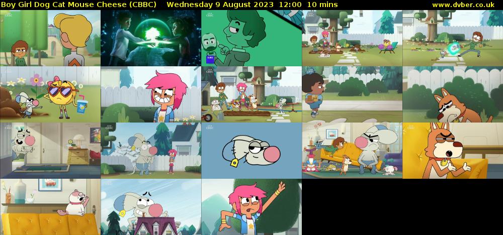 Boy Girl Dog Cat Mouse Cheese (CBBC) - 2023-08-09-1200