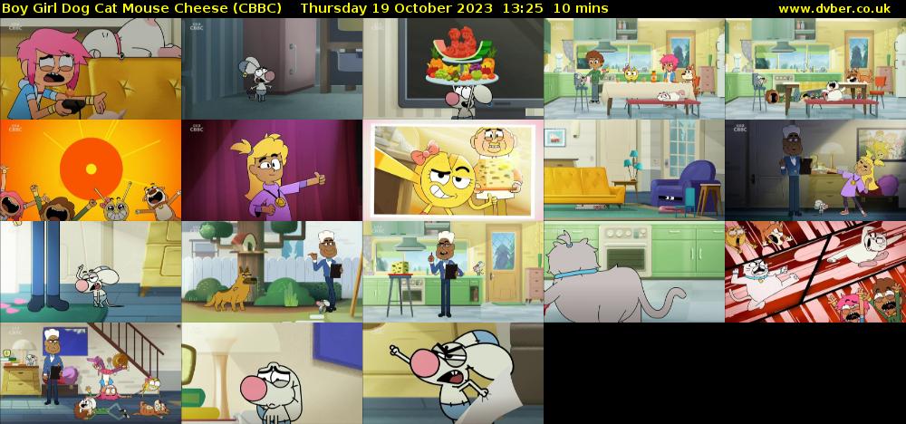 Boy Girl Dog Cat Mouse Cheese (CBBC) - 2023-10-19-1325
