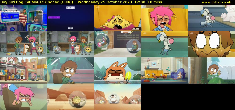 Boy Girl Dog Cat Mouse Cheese (CBBC) - 2023-10-25-1200