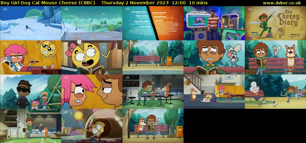 Boy Girl Dog Cat Mouse Cheese (CBBC) - 2023-11-02-1200