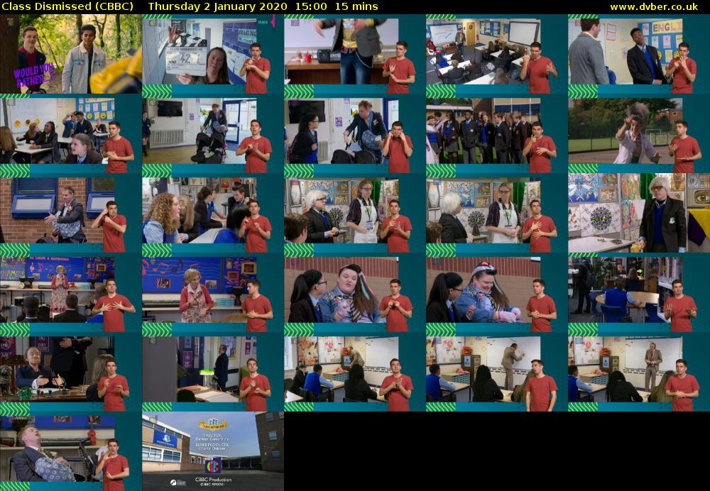 Class Dismissed (CBBC) - 2020-01-02-1500
