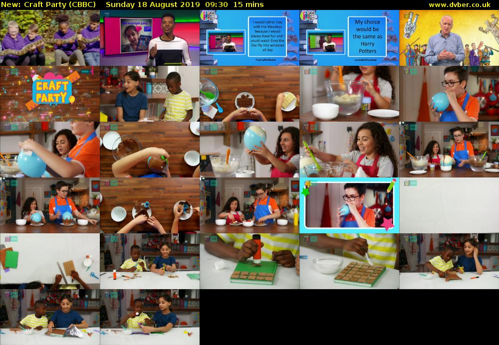Craft Party (CBBC) - 2019-08-18-0930