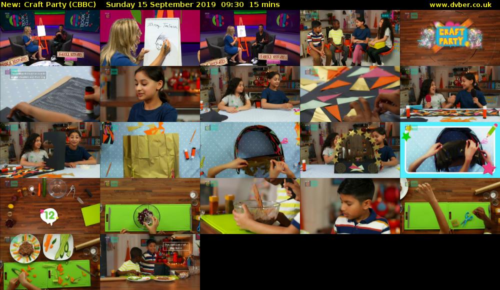 Craft Party (CBBC) - 2019-09-15-0930