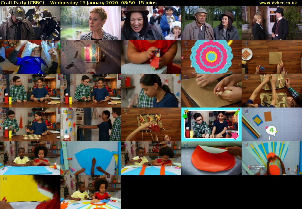 Craft Party (CBBC) - 2020-01-15-0850