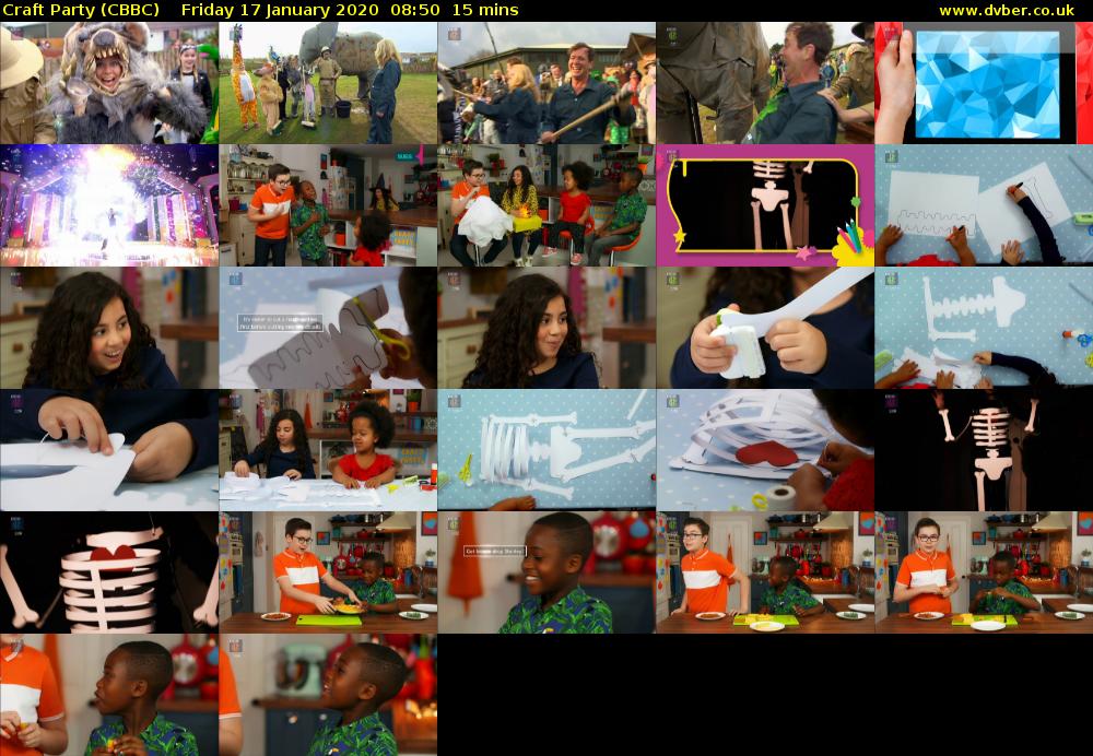 Craft Party (CBBC) - 2020-01-17-0850