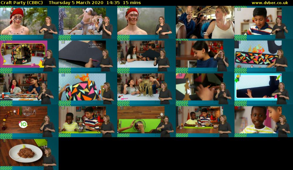 Craft Party (CBBC) - 2020-03-05-1435