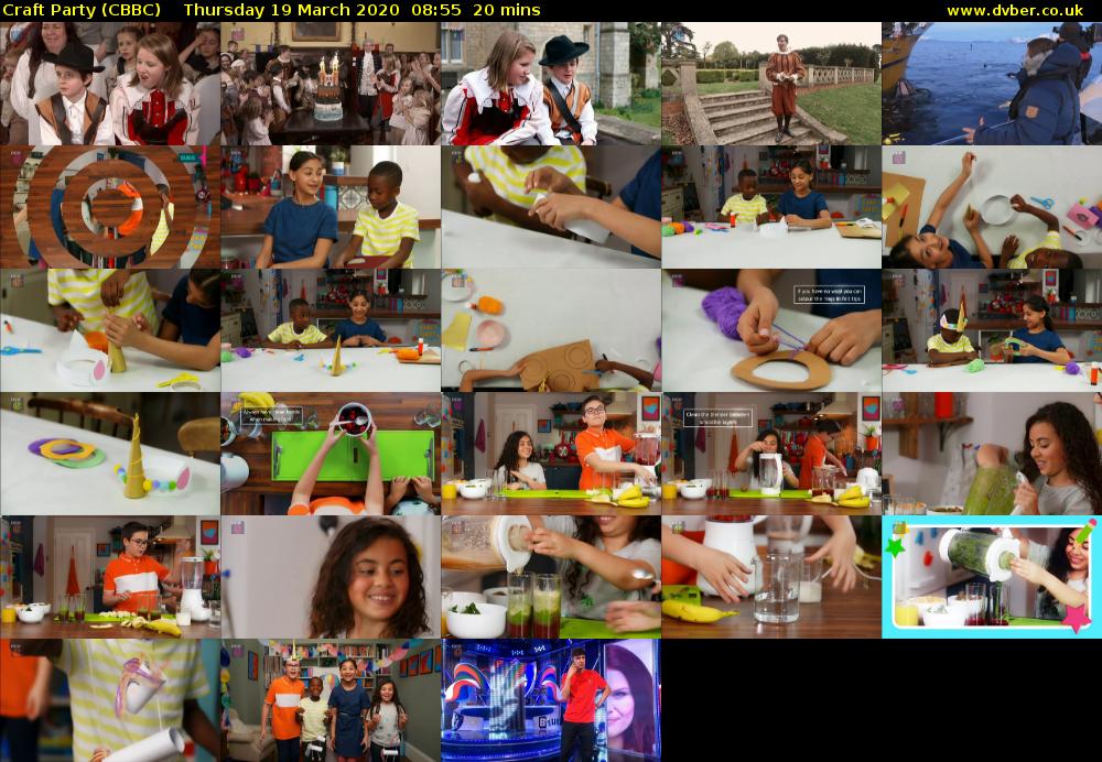 Craft Party (CBBC) - 2020-03-19-0855