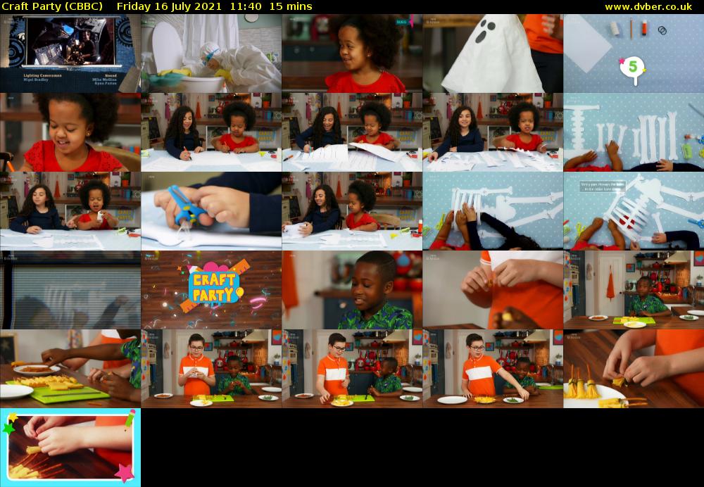 Craft Party (CBBC) - 2021-07-16-1140