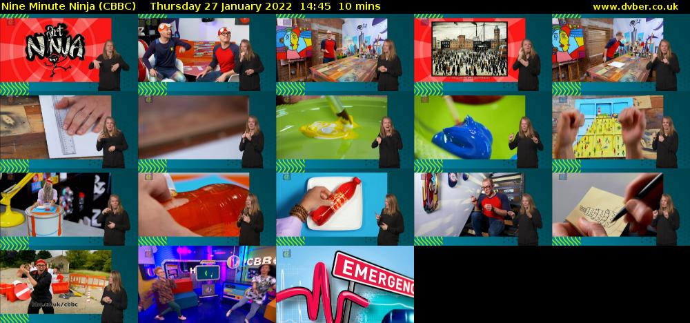 Nine Minute Ninja (CBBC) - 2022-01-27-1445