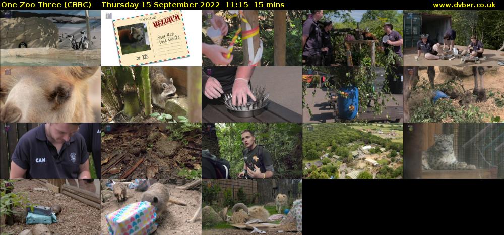 One Zoo Three (CBBC) - 2022-09-15-1115
