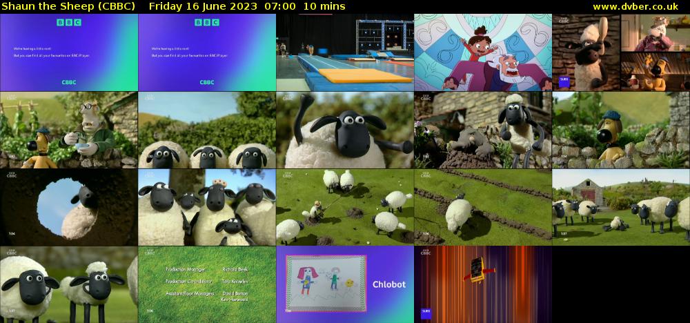 Shaun The Sheep Cbbc 2023 06 16 0700