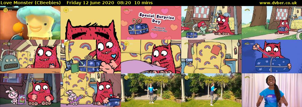 Love Monster (CBeebies) - 2020-06-12-0820