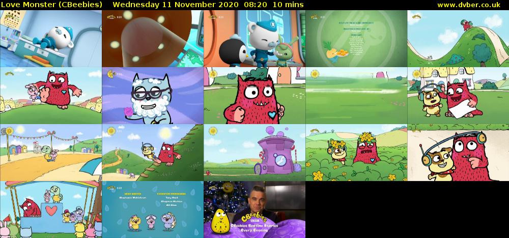 Love Monster (CBeebies) - 2020-11-11-0820