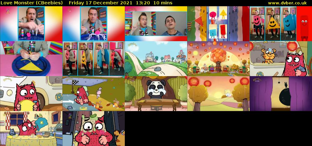 Love Monster (CBeebies) - 2021-12-17-1320