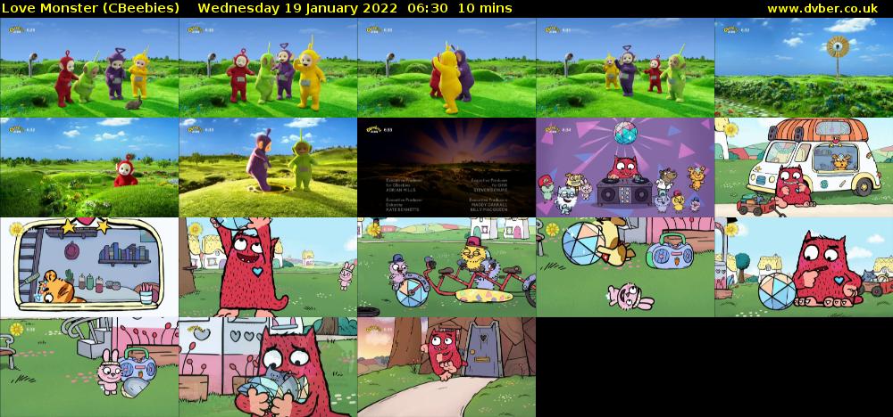 Love Monster (CBeebies) - 2022-01-19-0630