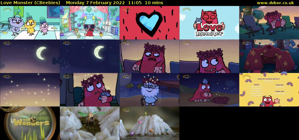 Love Monster (CBeebies) - 2022-02-07-1105