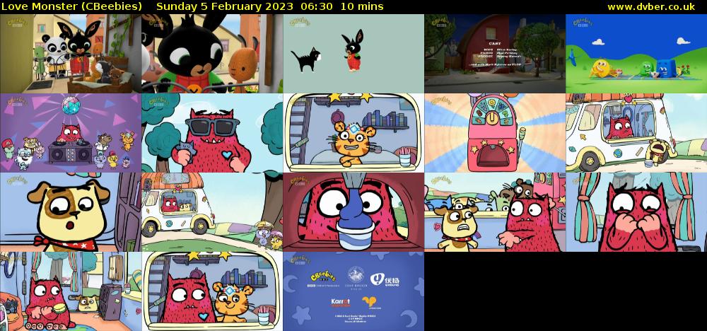 Love Monster (CBeebies) - 2023-02-05-0630