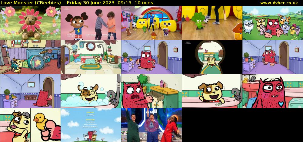 Love Monster (CBeebies) - 2023-06-30-0915