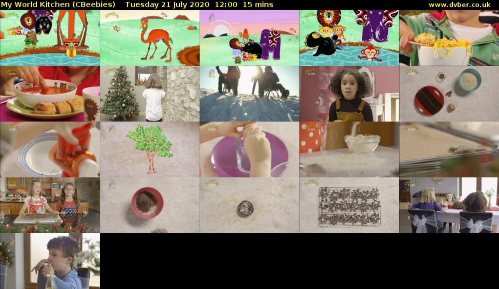 My World Kitchen (CBeebies) - 2020-07-21-1200