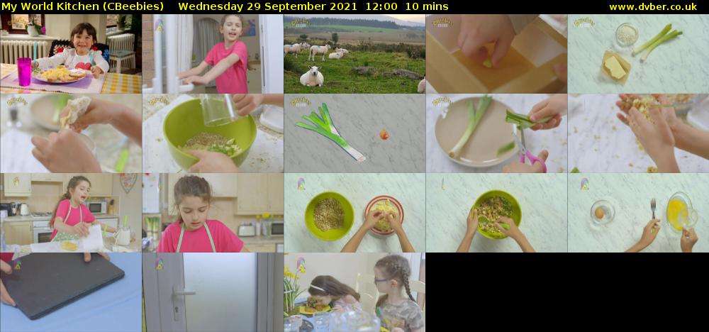 My World Kitchen (CBeebies) - 2021-09-29-1200