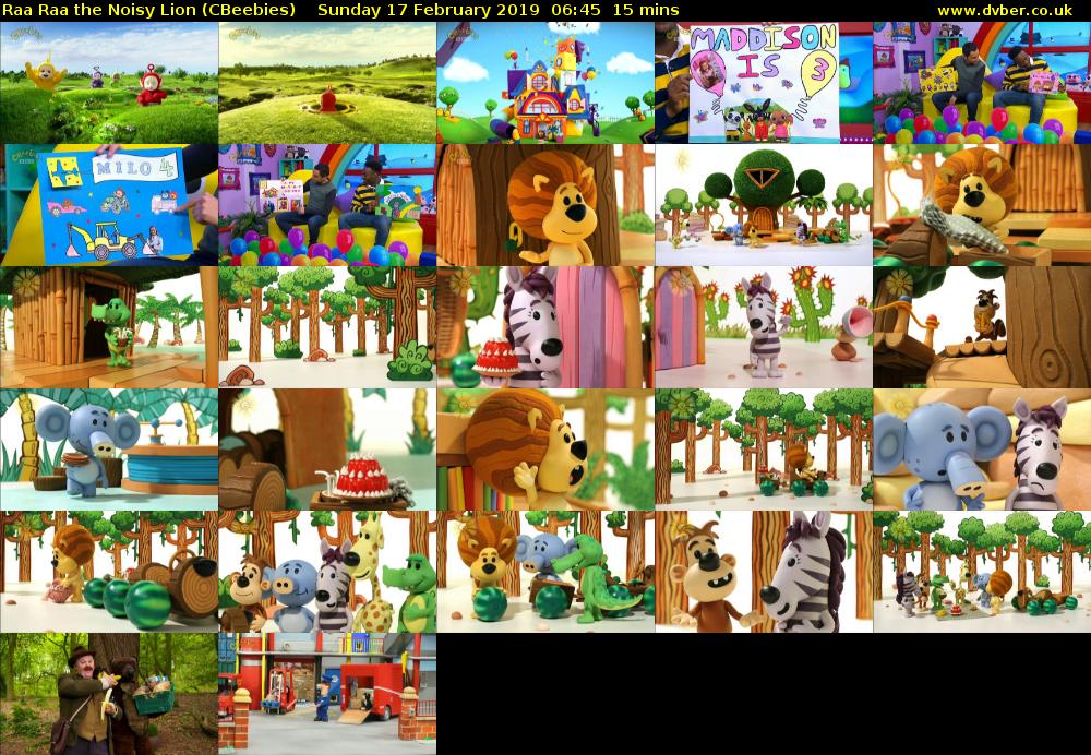 Raa Raa the Noisy Lion (CBeebies) - 2019-02-17-0645