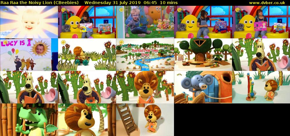 Raa Raa the Noisy Lion (CBeebies) - 2019-07-31-0645