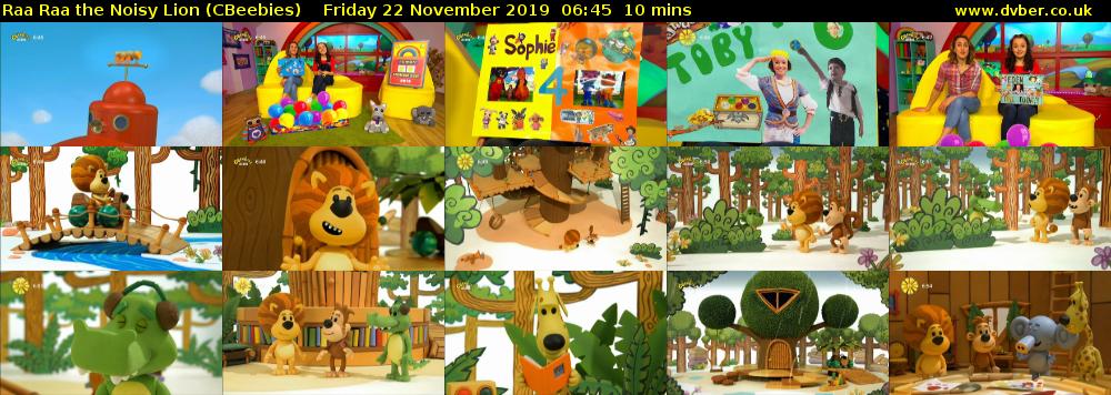 Raa Raa the Noisy Lion (CBeebies) - 2019-11-22-0645