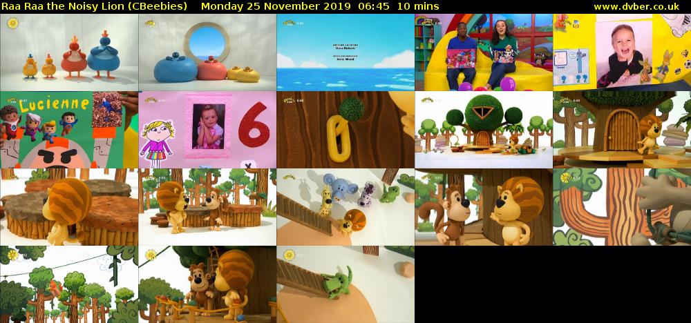 Raa Raa the Noisy Lion (CBeebies) - 2019-11-25-0645