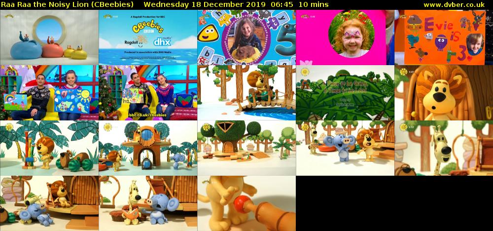 Raa Raa the Noisy Lion (CBeebies) - 2019-12-18-0645