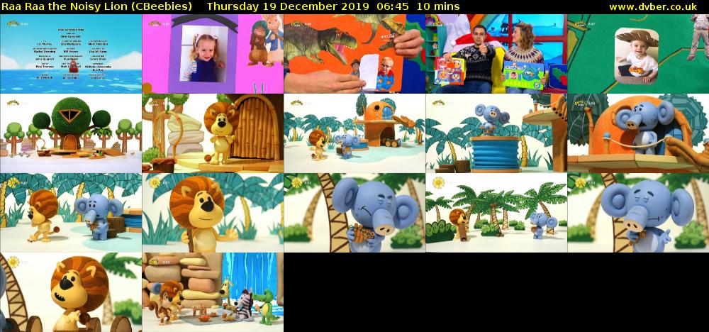 Raa Raa the Noisy Lion (CBeebies) - 2019-12-19-0645