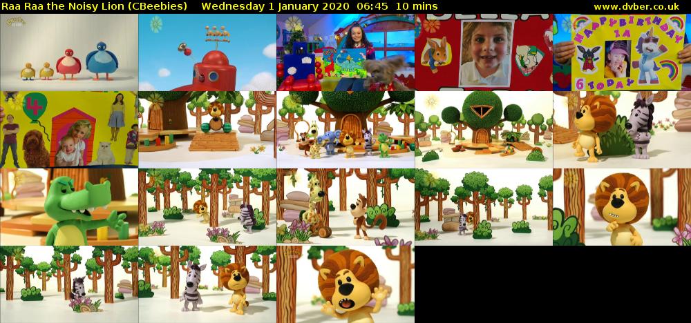 Raa Raa the Noisy Lion (CBeebies) - 2020-01-01-0645