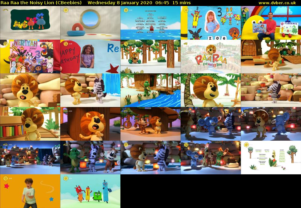 Raa Raa the Noisy Lion (CBeebies) - 2020-01-08-0645