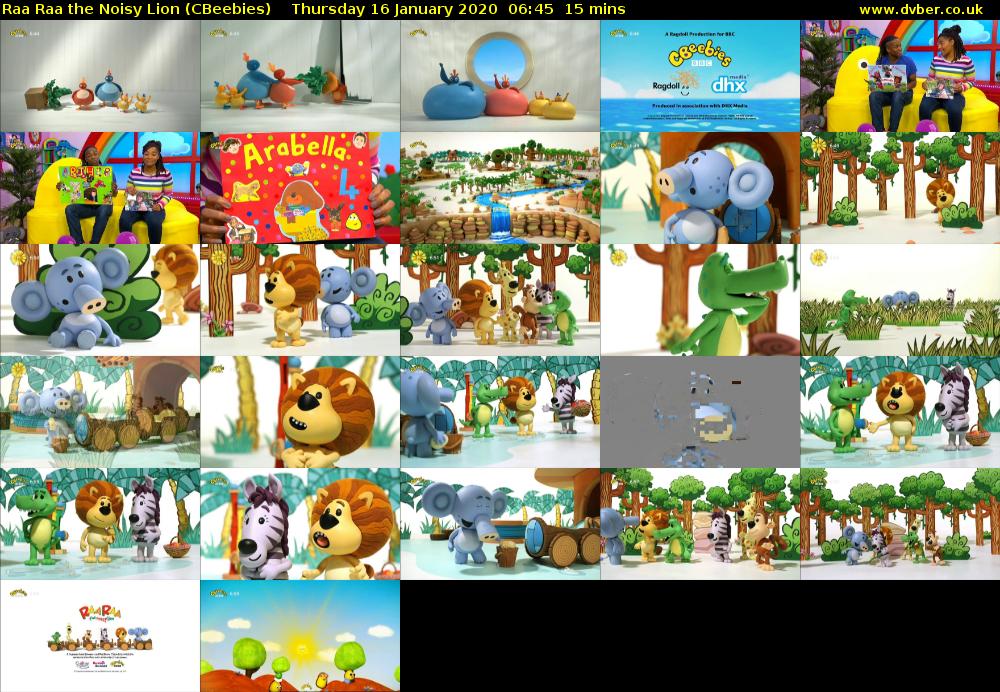 Raa Raa the Noisy Lion (CBeebies) - 2020-01-16-0645