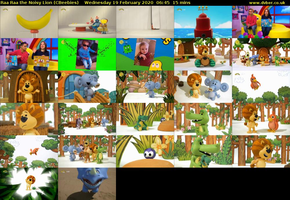 Raa Raa the Noisy Lion (CBeebies) - 2020-02-19-0645