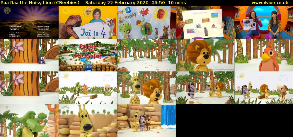 Raa Raa the Noisy Lion (CBeebies) - 2020-02-22-0650