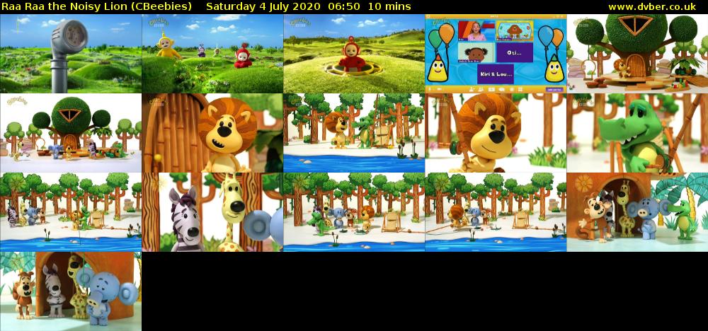 Raa Raa the Noisy Lion (CBeebies) - 2020-07-04-0650
