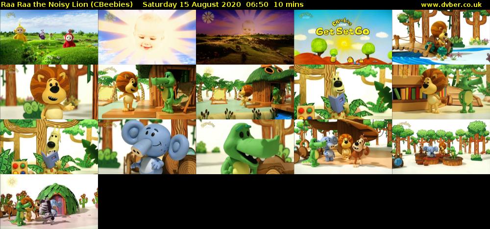 Raa Raa the Noisy Lion (CBeebies) - 2020-08-15-0650